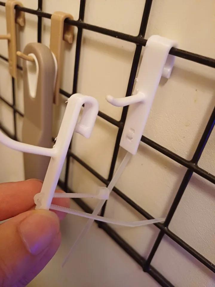 Grid wall Hook by gongshu lin | Download free STL model | Printables.com