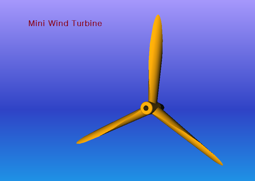 Mini Wind Turbine by Nicola | Download free STL model | Printables.com