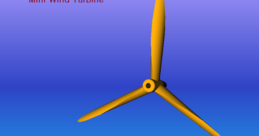 Mini Wind Turbine by Nicola | Download free STL model | Printables.com