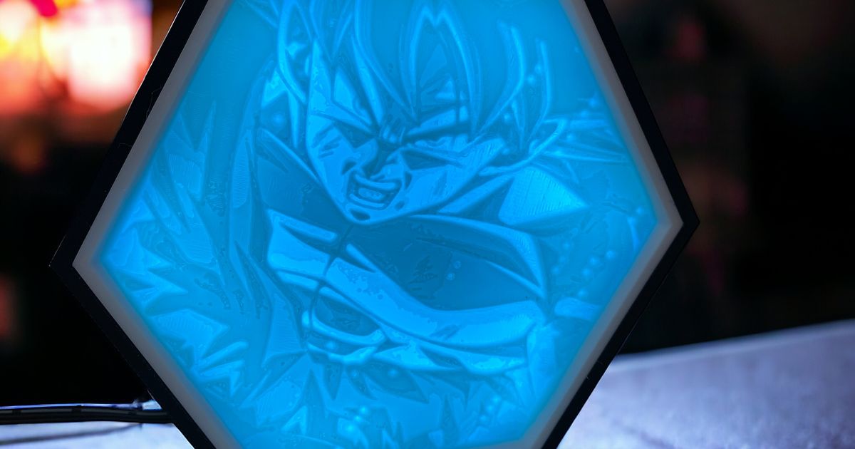 Hexagon Dragonball Son Goku by Tobi_Tobi | Download free STL model ...