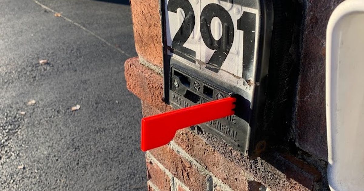 Magnetic Mailbox Flag by cnorton9494 | Download free STL model ...