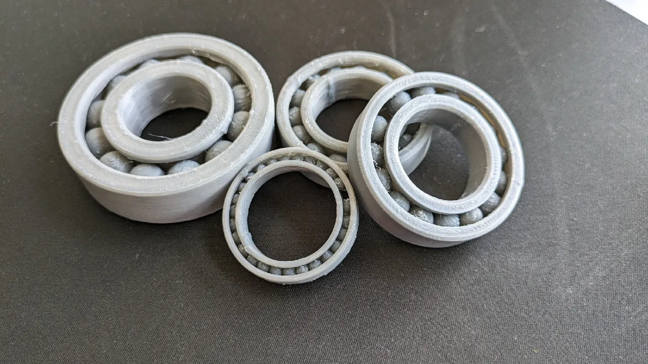 Parametric Ball Bearings (Print in Place) by Works | Download free STL ...
