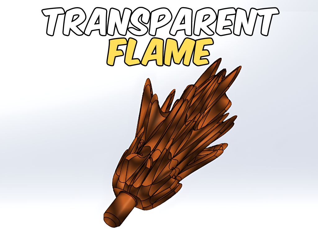 Transparent Flame by Carlos 3D | Download free STL model | Printables.com