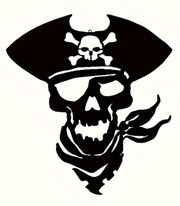 Pirate Skeleton Sign by Jura Švébiš | Download free STL model ...
