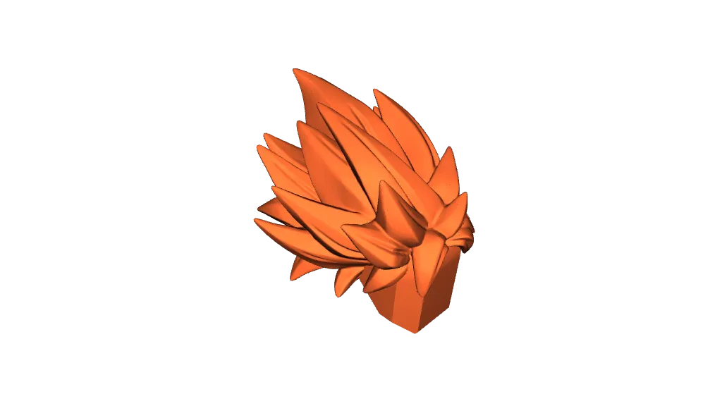 Dummy 13_Broly Hair by Diogo Lemonhead | Download free STL model ...