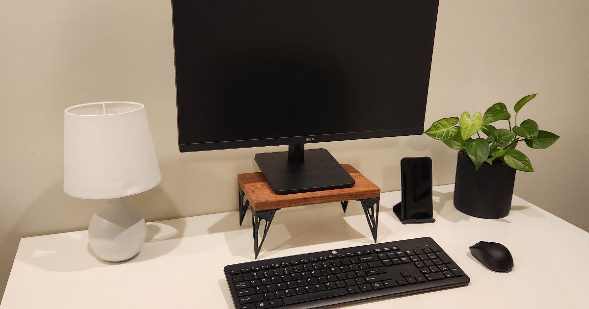 Topology Optimised Monitor Stand by tin-foil-hat | Download free STL ... Topology Optimised Monitor Stand by tin-foil-hat | Download free STL ...