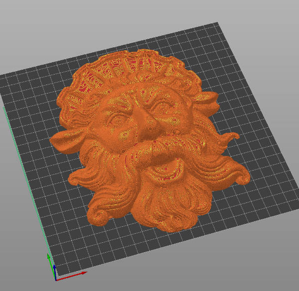 Zeus Face Wall Sculpture by A4O Labs | Download free STL model ...