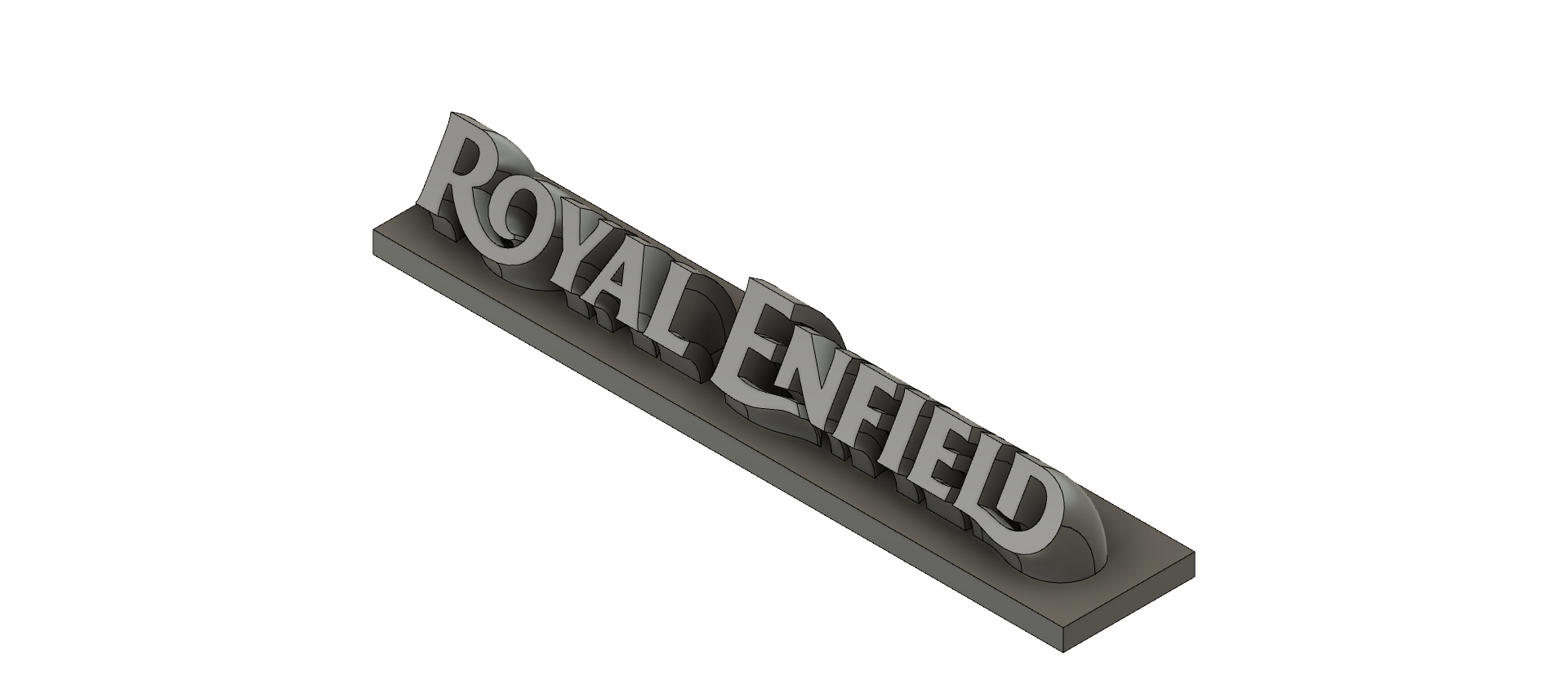Royal Enfield Sweeped Logo by Armando Tanaka | Download free STL model ...