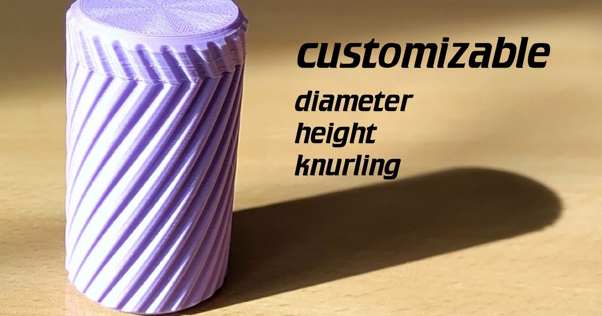 parametric/customizable screw container (OpenSCAD) by DrJones ...