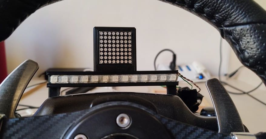 8x8 Matrix & WS2812 RPM led for SimHub by ch3p4ll3 | Download free STL ...