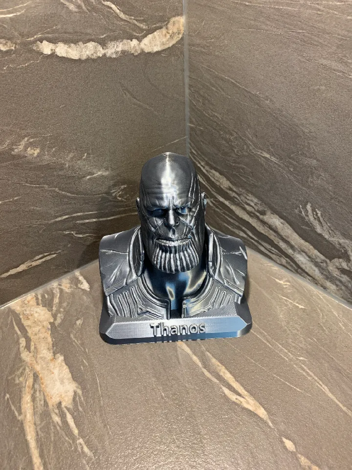 Thanos Bust - base+lettering by C B | Download free STL model ...