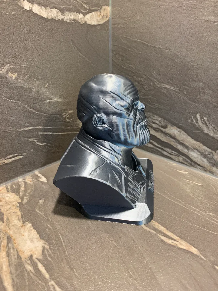 Thanos Bust - base+lettering by C B | Download free STL model ...