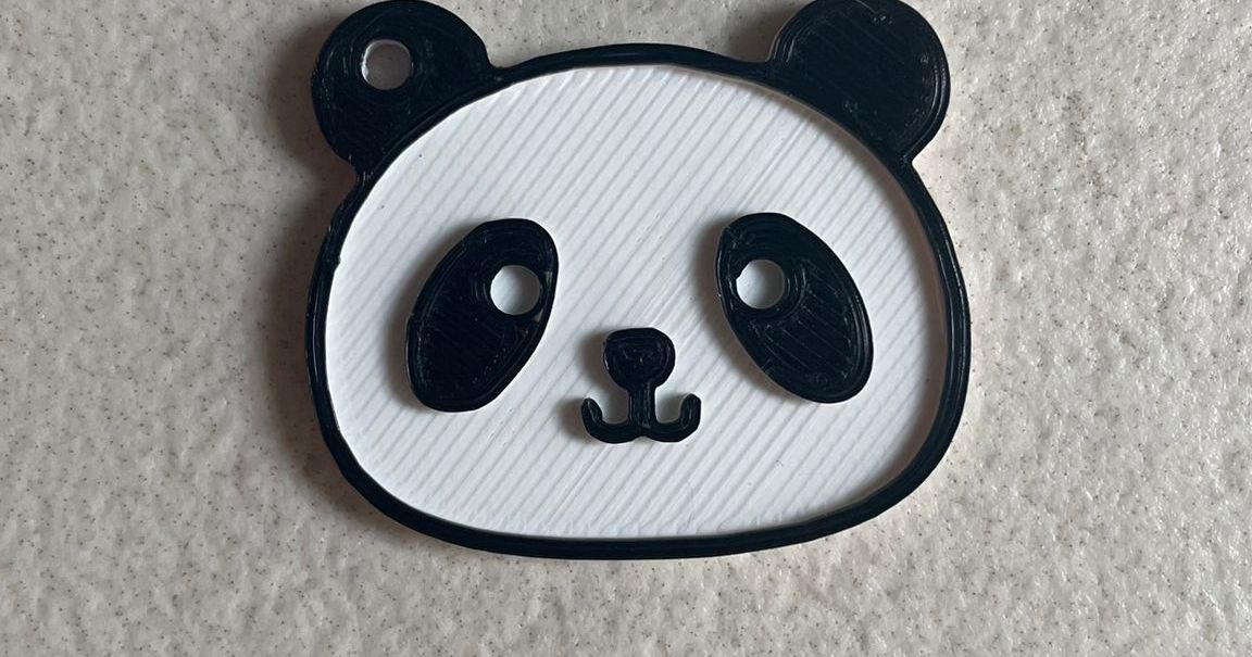 panda keychain by Jarne Vanderveken | Download free STL model ...
