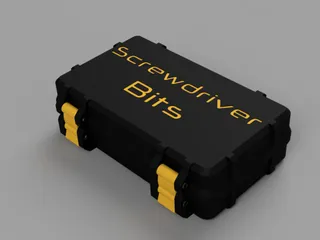 Screwdriver bits box by JessR | Download free STL model | Printables.com