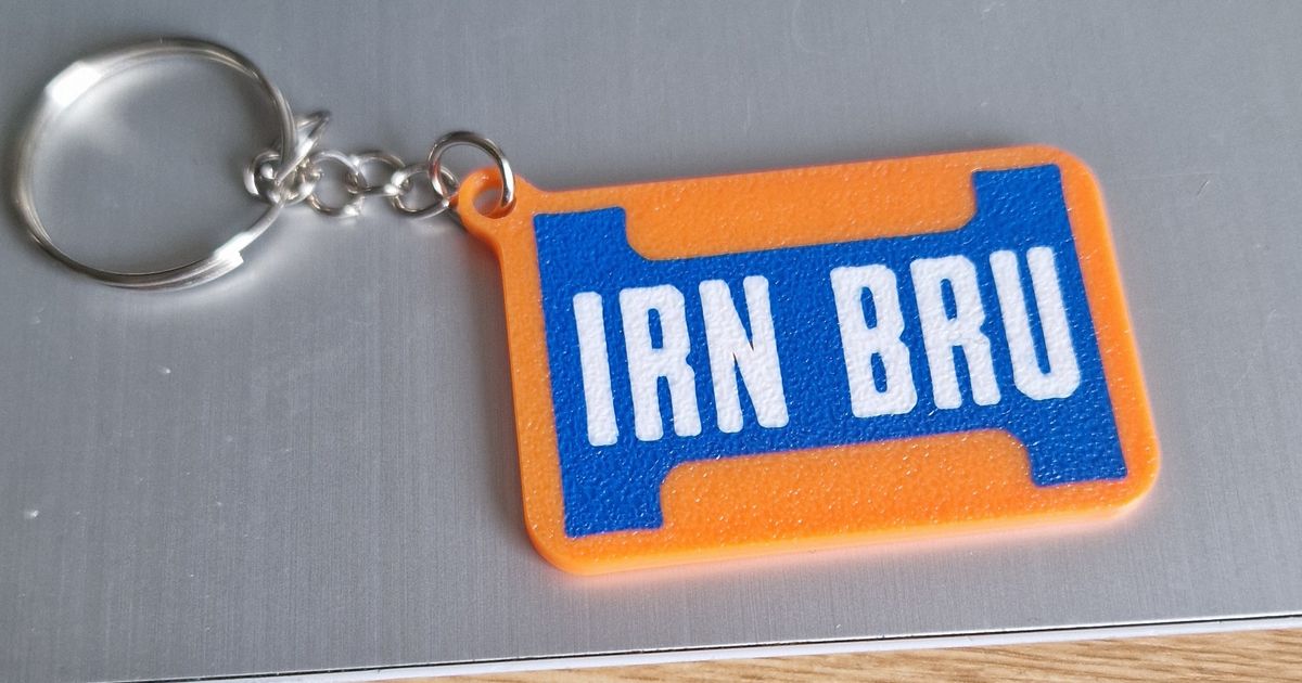 IRN BRU keyring by Pau | Download free STL model | Printables.com