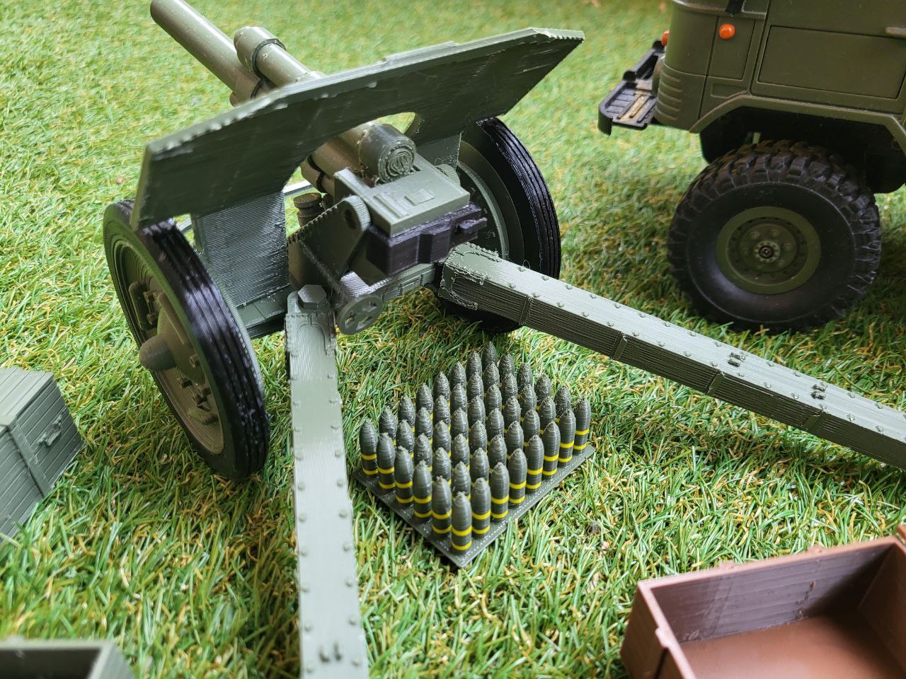 WEAPON BOX WITH ARTILLERY AMMNITION FOR 1 16 SCALE WPL RC TRUCKS by ...