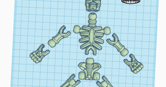 Posable skeleton von Dxmisfn | Kostenloses STL-Modell herunterladen ...
