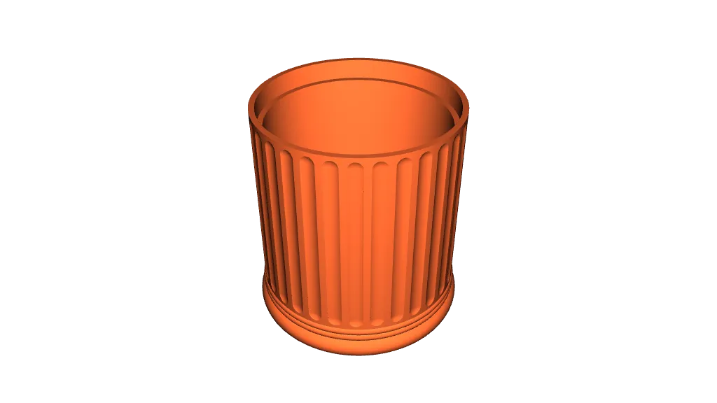 Fluted Column Mini Trash Can by Crunch 3D | Download free STL model ...