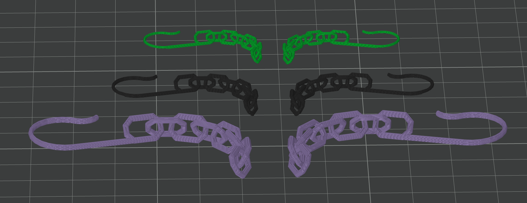 FULLY 3D-PRINT ANY EARRINGS French Loop Chain Hooks by Bowieinc ...