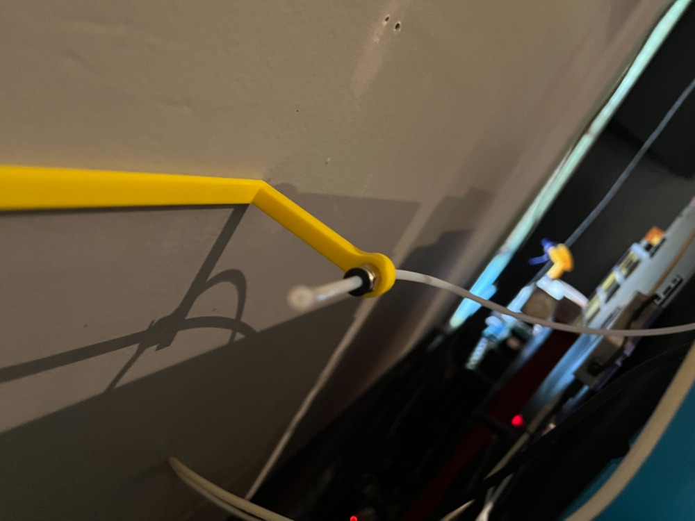 Wall spool mount with roller and filament guide by ccotenj | Download ...