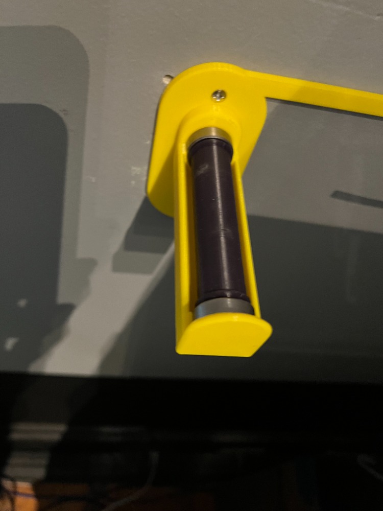 Wall spool mount with roller and filament guide by ccotenj | Download ...