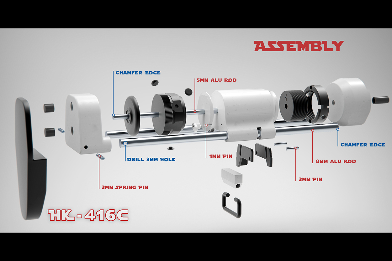 HK-416c mod for SW Blaster E-10R by Nicolas M | Download free STL model | Printables.com