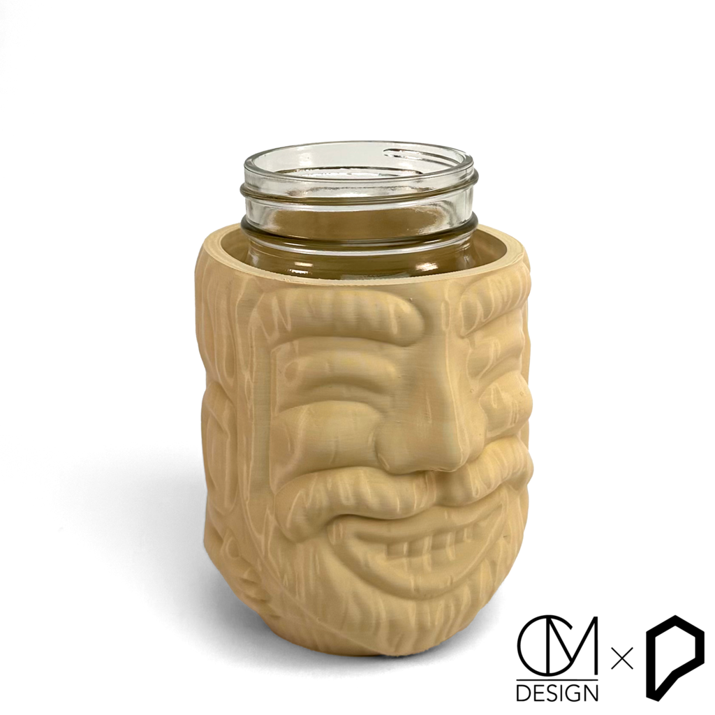 Tiki Gnome Mason Jar Cozy by Protopasta | Download free STL model ...