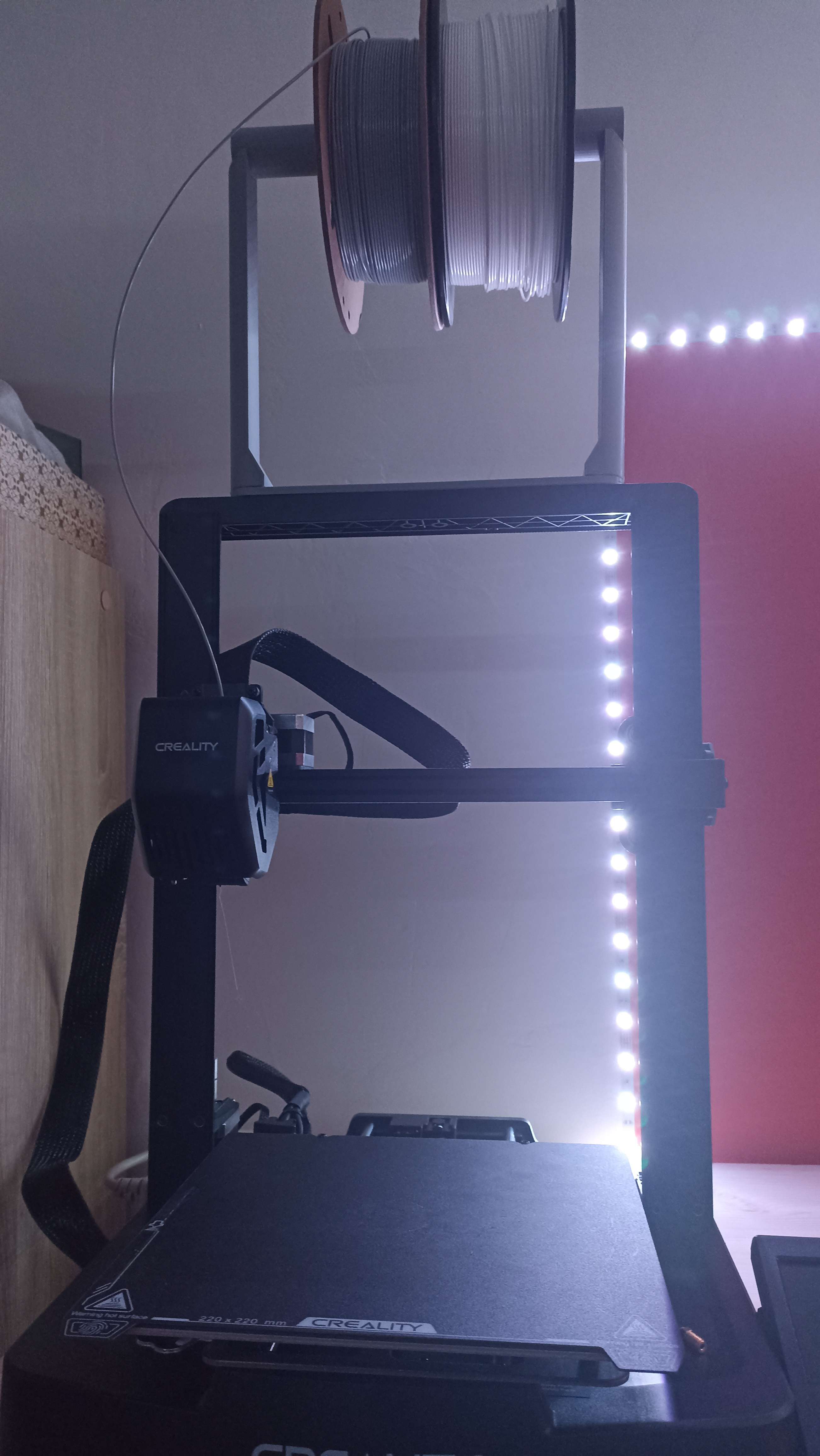 Multi-filament spool holder for Ender 3 V3 SE by mata 007 | Download ...