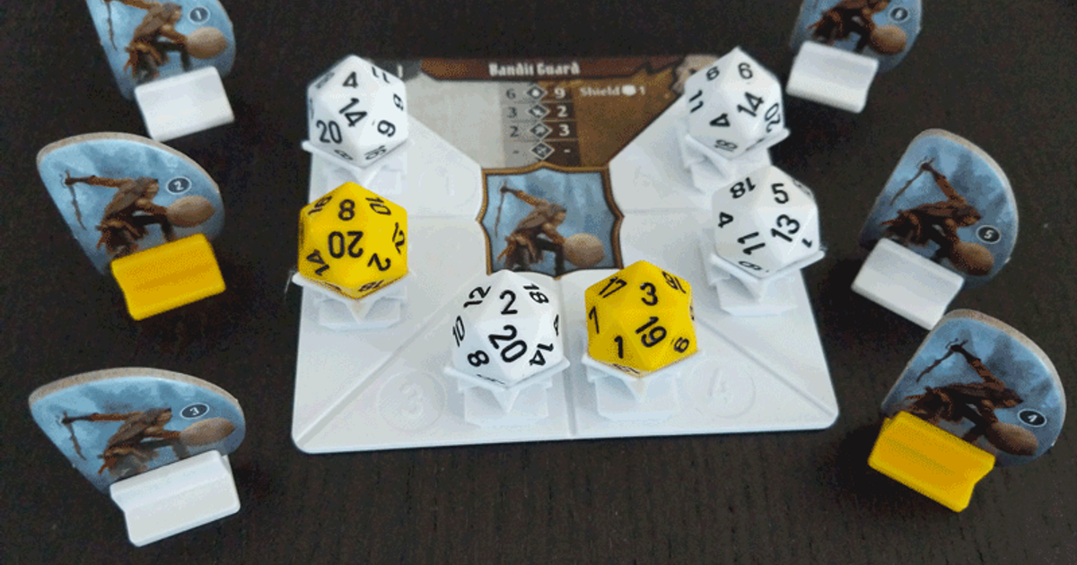 Gloomhaven Monster Tracker D20 holder par Hellfish | Téléchargez ...