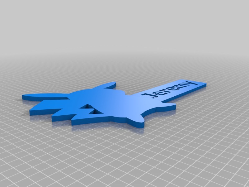 Simple Pikachu Nameplate by WLCD | Download free STL model | Printables.com