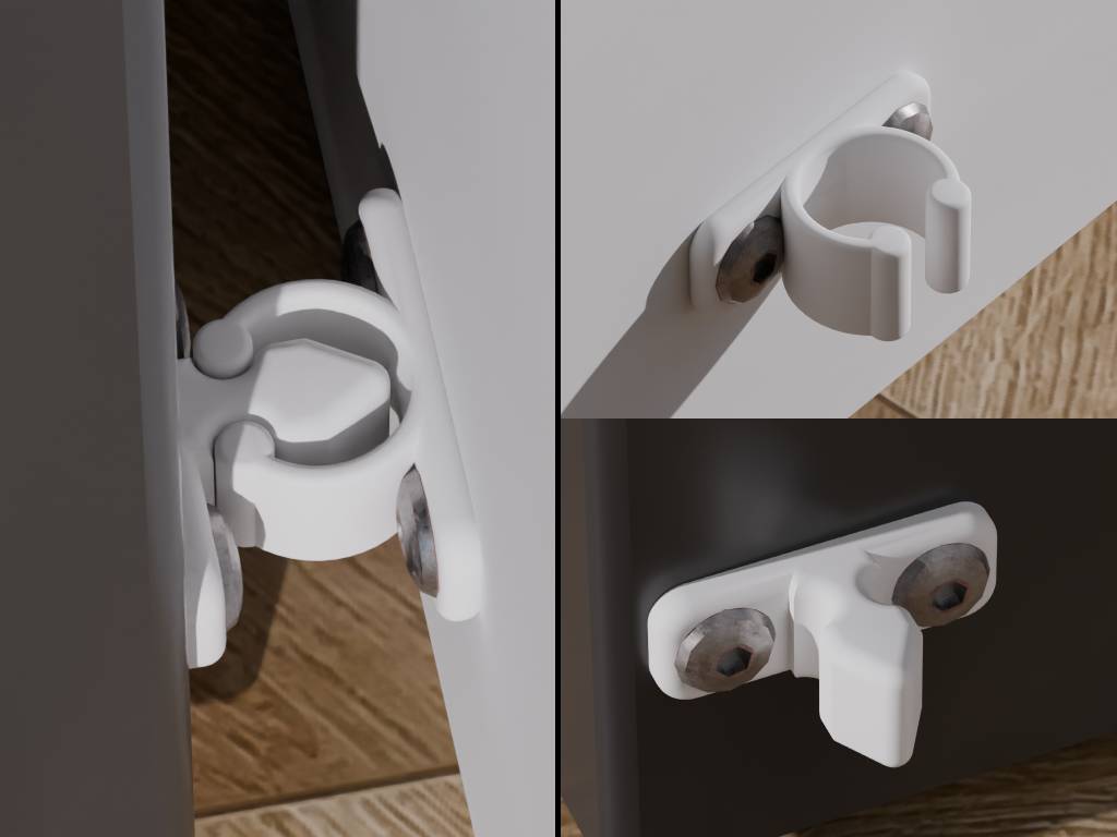 Door Clip Latch wall mount por Nick Esselman | Descargar modelo STL ...