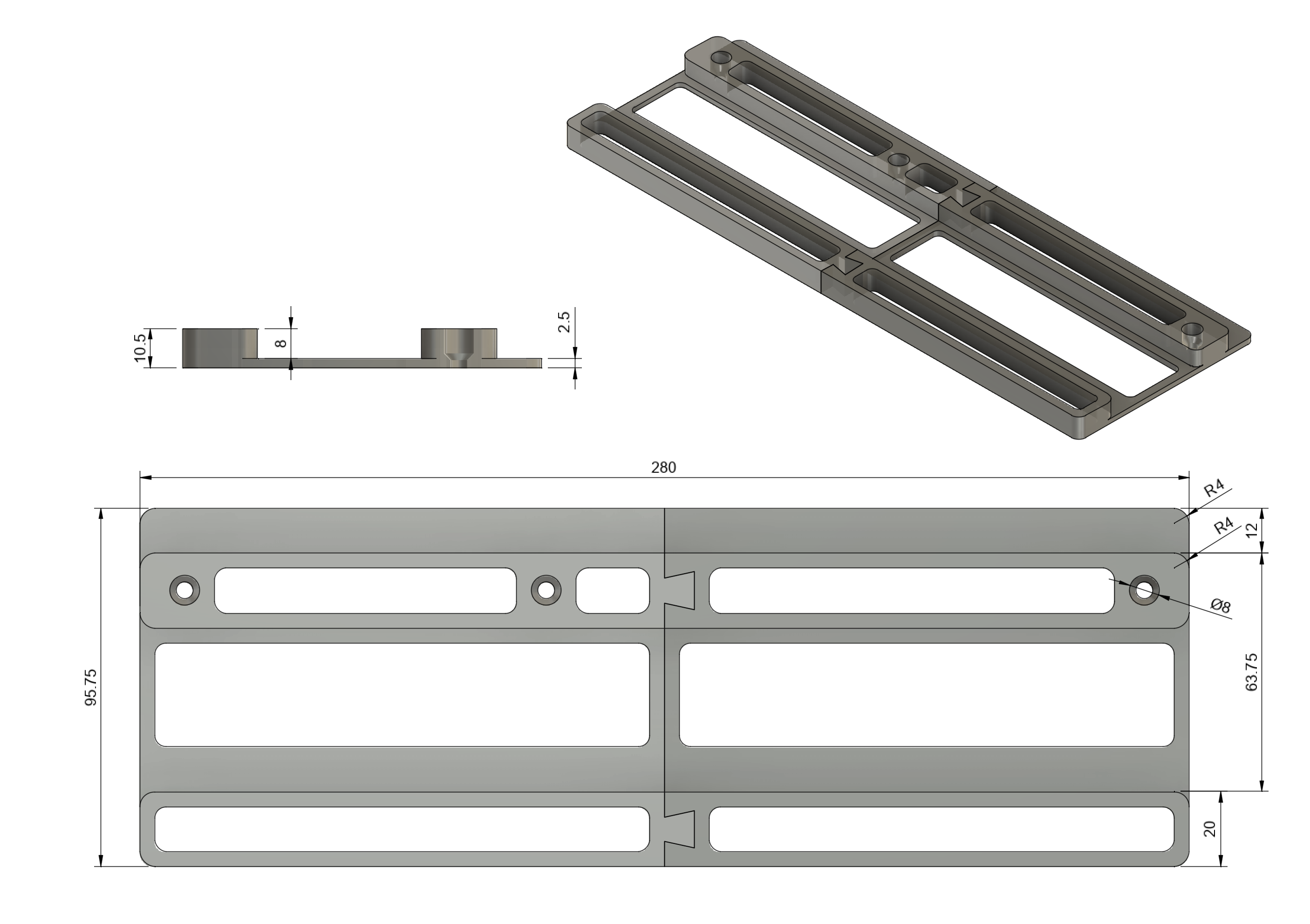 Rails to slide Stanley organizer into IKEA TROFAST shelf by asdfgeoff ...