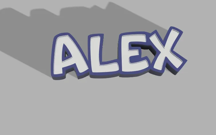 ALEX lettrage lumineux by artby3dco | Download free STL model ...