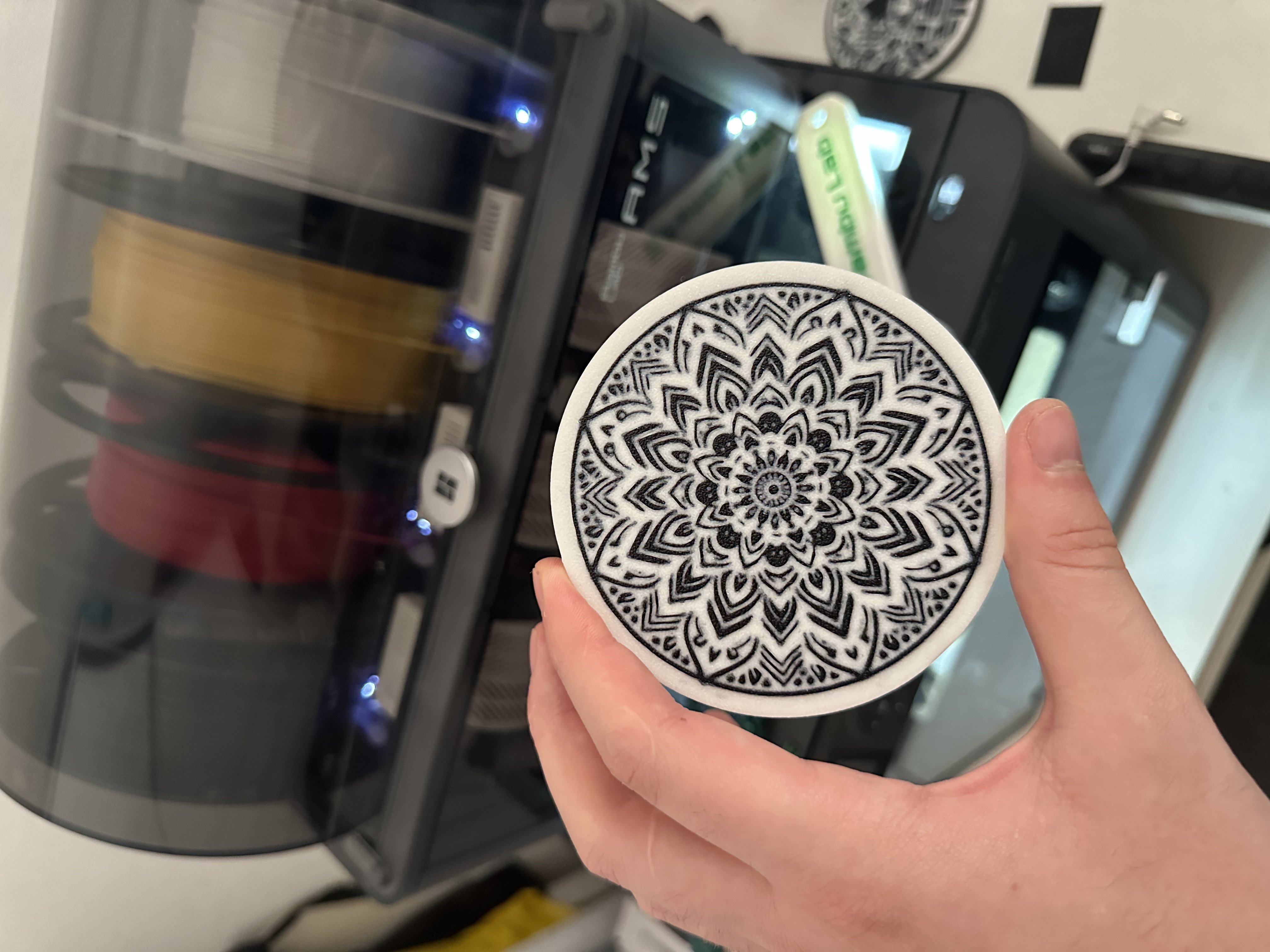 Mandala Coaster by Sean Yasnogorodski | Download free STL model ...