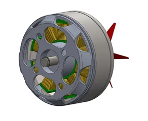 DC Motor Fan by Mr.Lee | Download free STL model | Printables.com