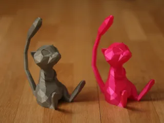 Low poly Mew by Harald Andersson | Download free STL model | Printables.com