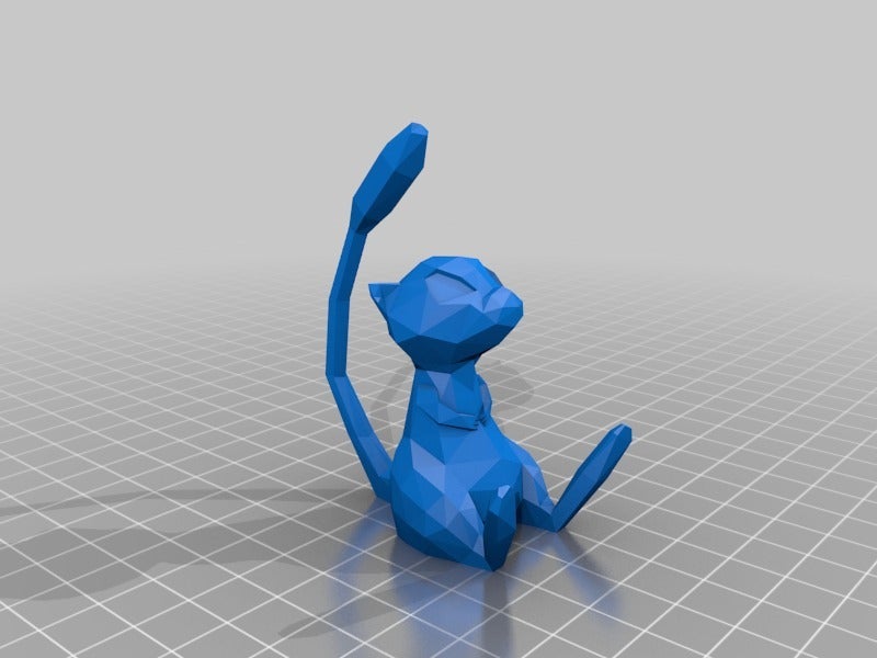 Low poly Mew by Harald Andersson | Download free STL model | Printables.com