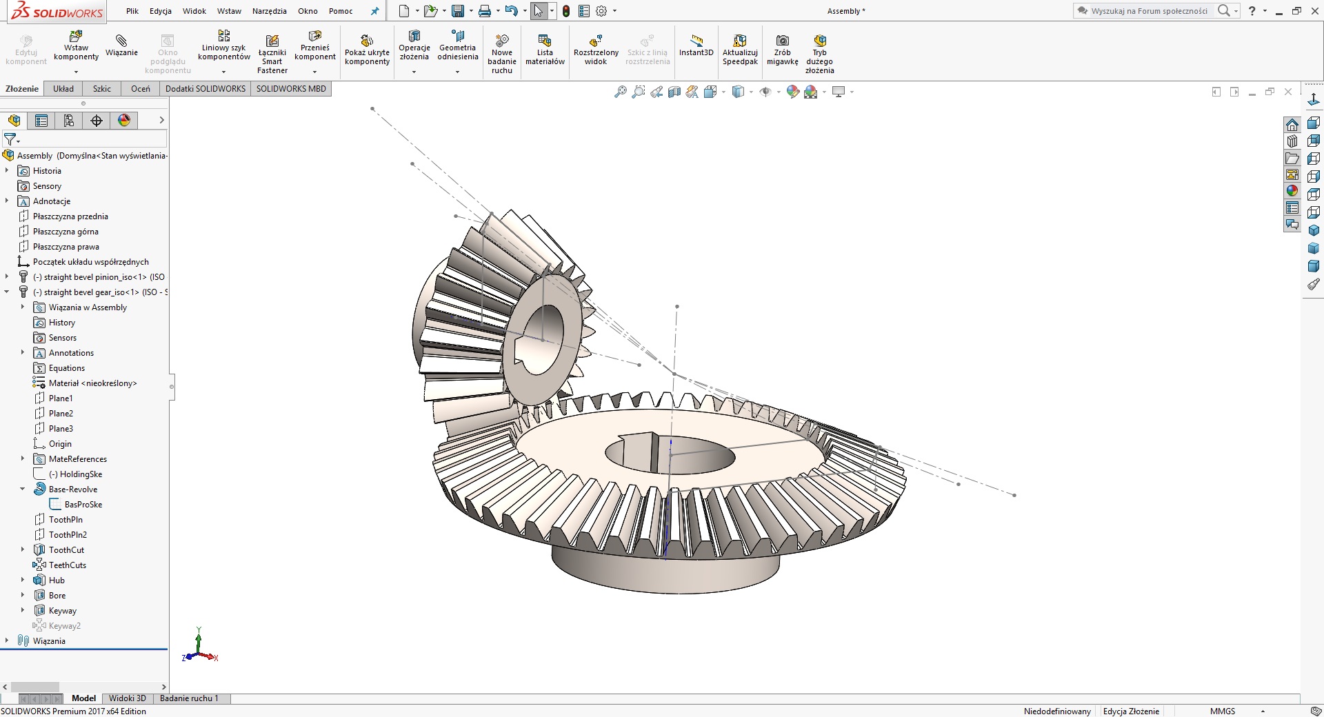 Bevel and spur gear by MarcinPaska | Download free STL model ...