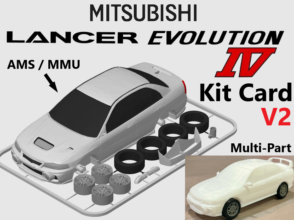 Mitsubishi Lancer Evolution 4 / Evo IV Kit Card por The Kit Card Guy ...