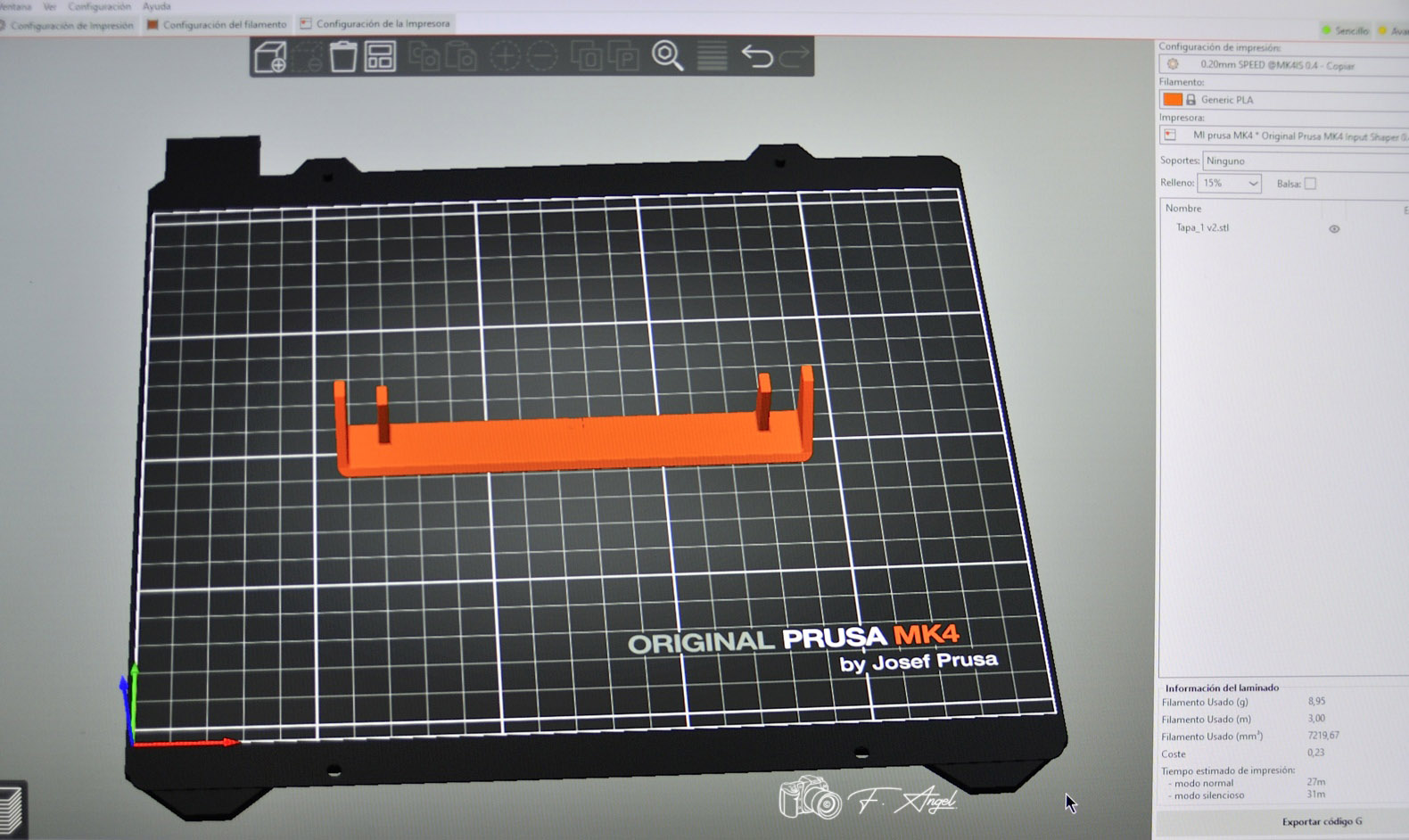 Tapa LCD Prusa M4 by Fernando Angel | Download free STL model ...