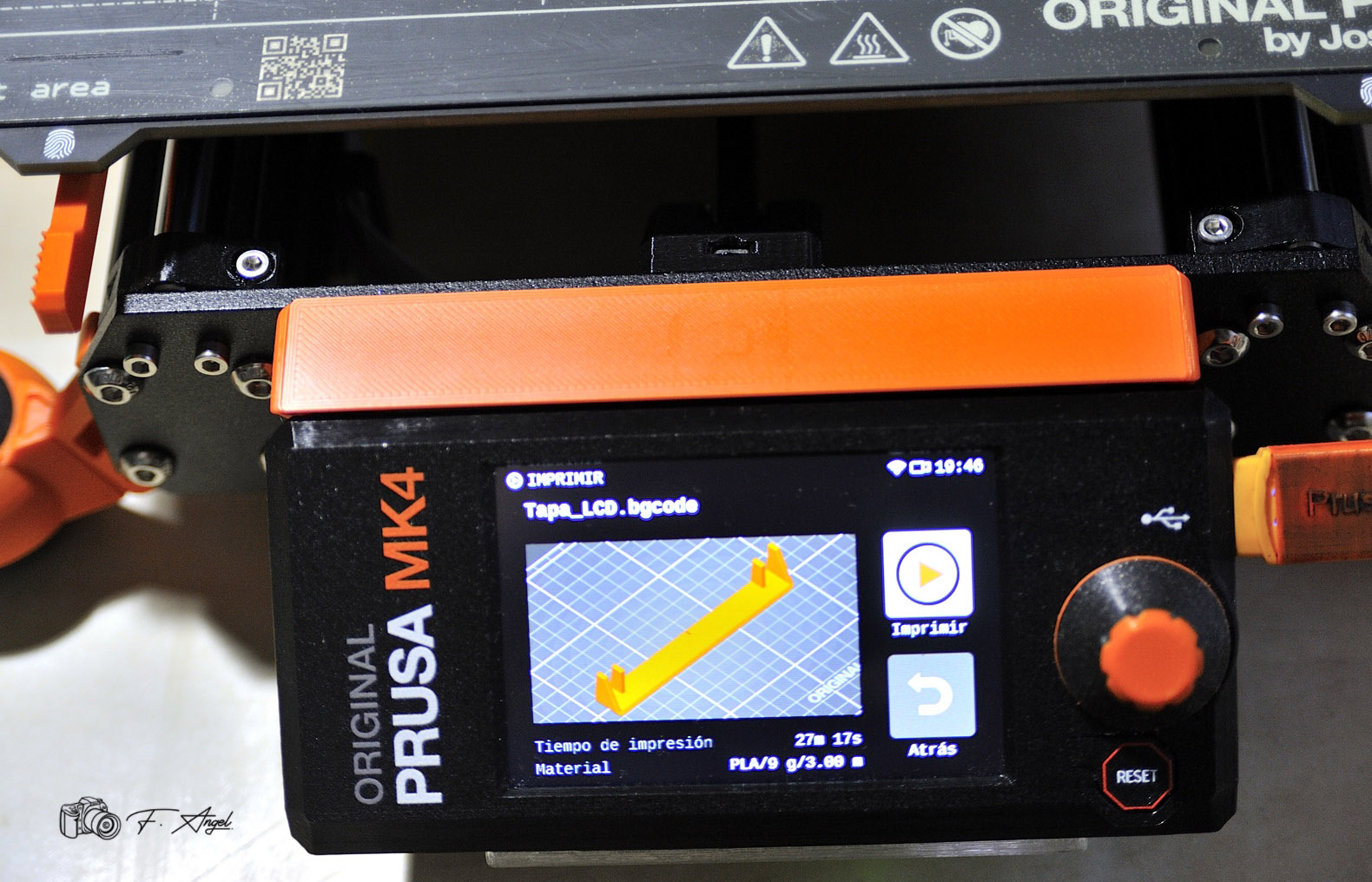 Tapa LCD Prusa M4 by Fernando Angel | Download free STL model ...