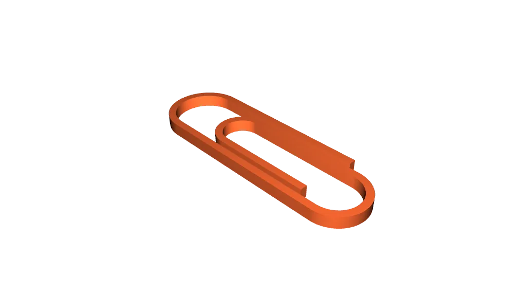 Big paper clip by Nikodem Bartnik | Download free STL model ...