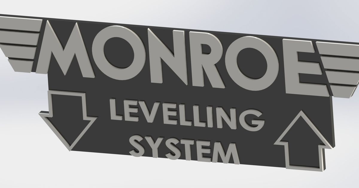 MONROE LOGO by Vincent | Download free STL model | Printables.com