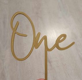 Topper One for Cake by 7tomek7 | Download free STL model | Printables.com