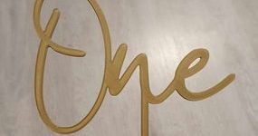 Topper One for Cake by 7tomek7 | Download free STL model | Printables.com