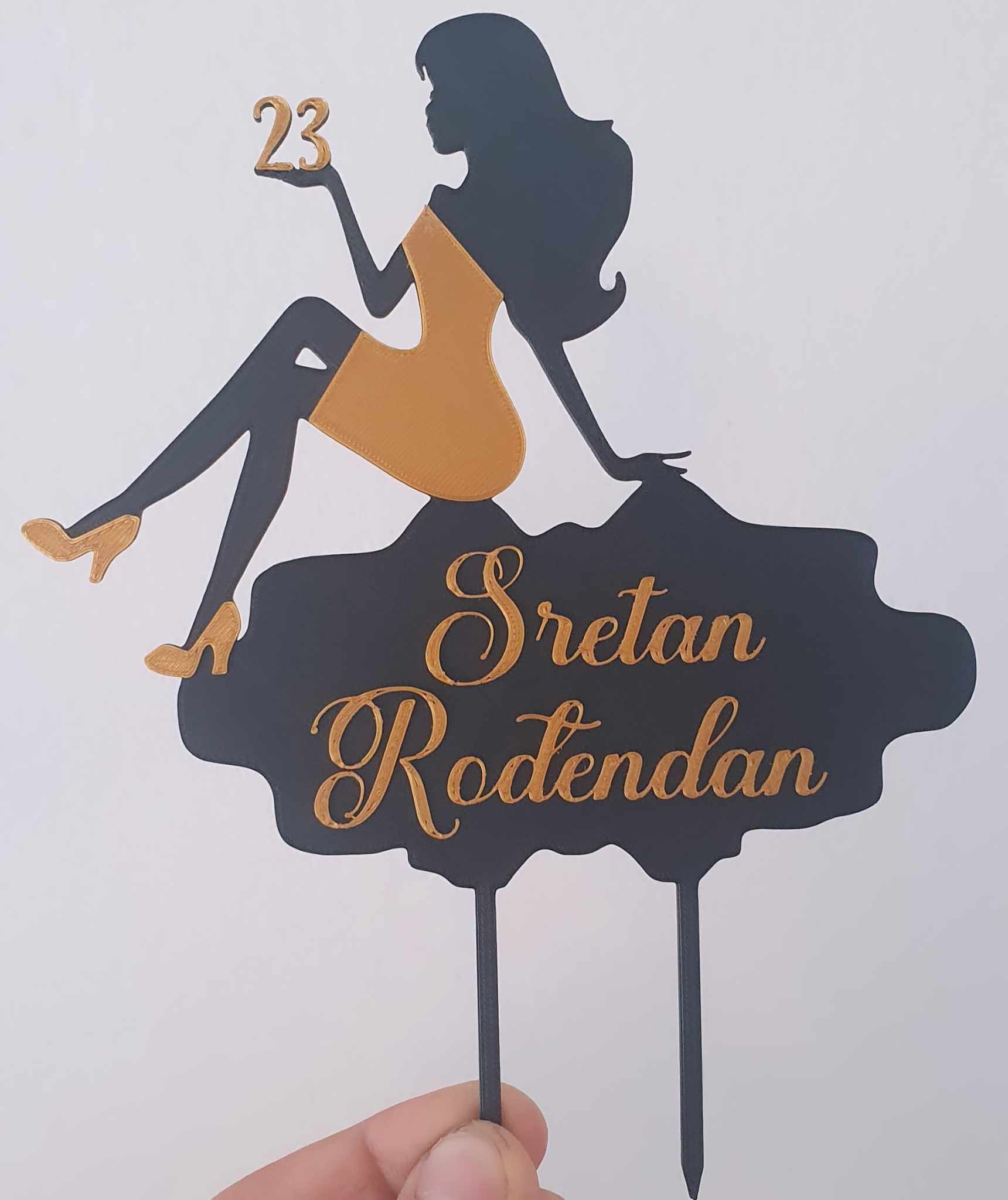 Topper for cake by 7tomek7 | Download free STL model | Printables.com