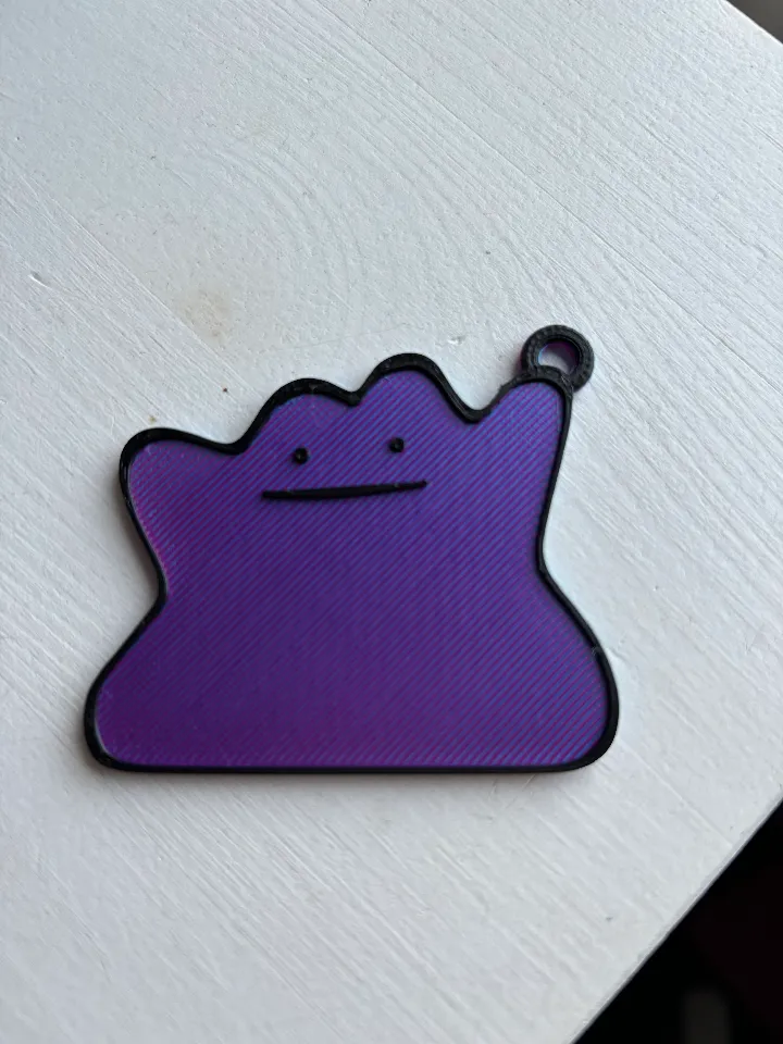 Ditto pokemon keychain by 3DPrintastica | Download free STL model ...