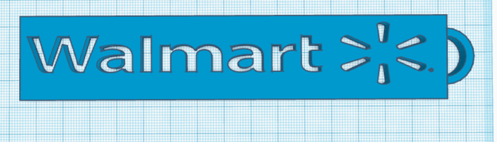Walmart logo keychain by SplendidMouse | Download free STL model ...