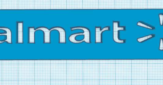 Walmart logo keychain by SplendidMouse | Download free STL model ...