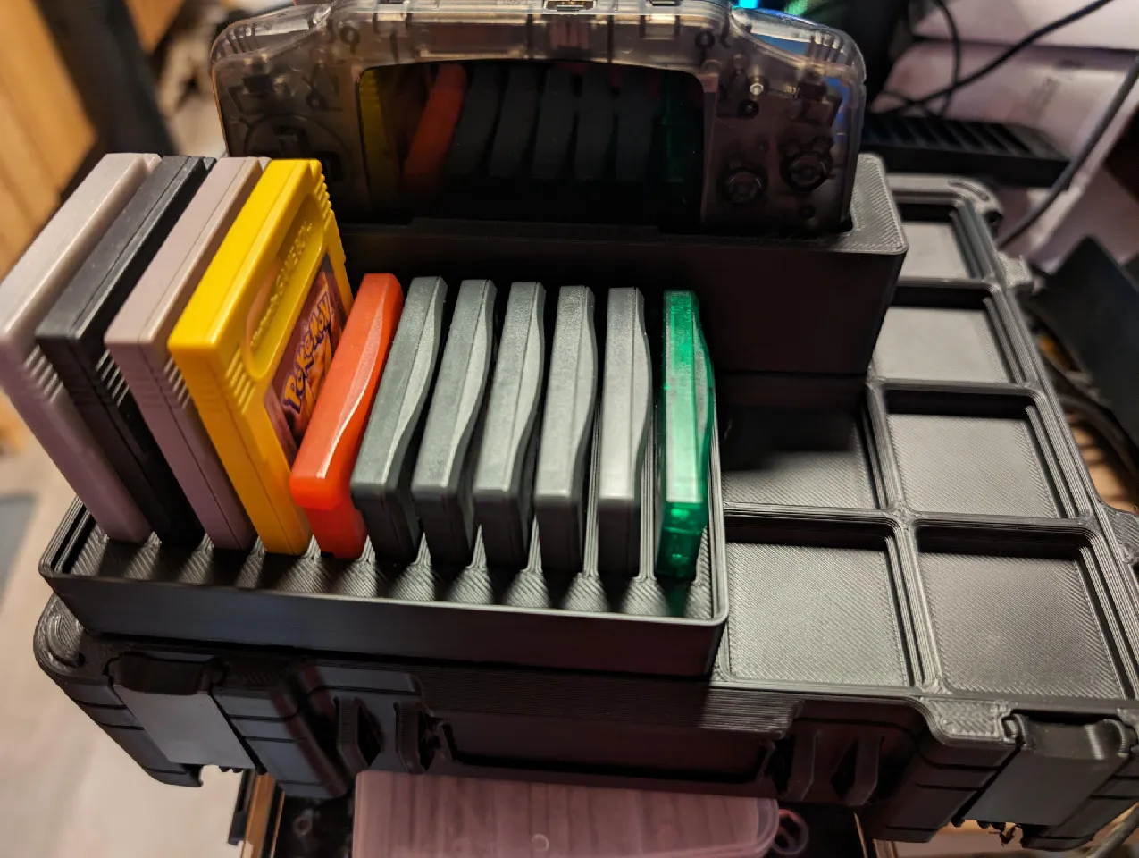 Gridfinity 2x3 Holder for GameBoy catridges by evilblubb | Download ...